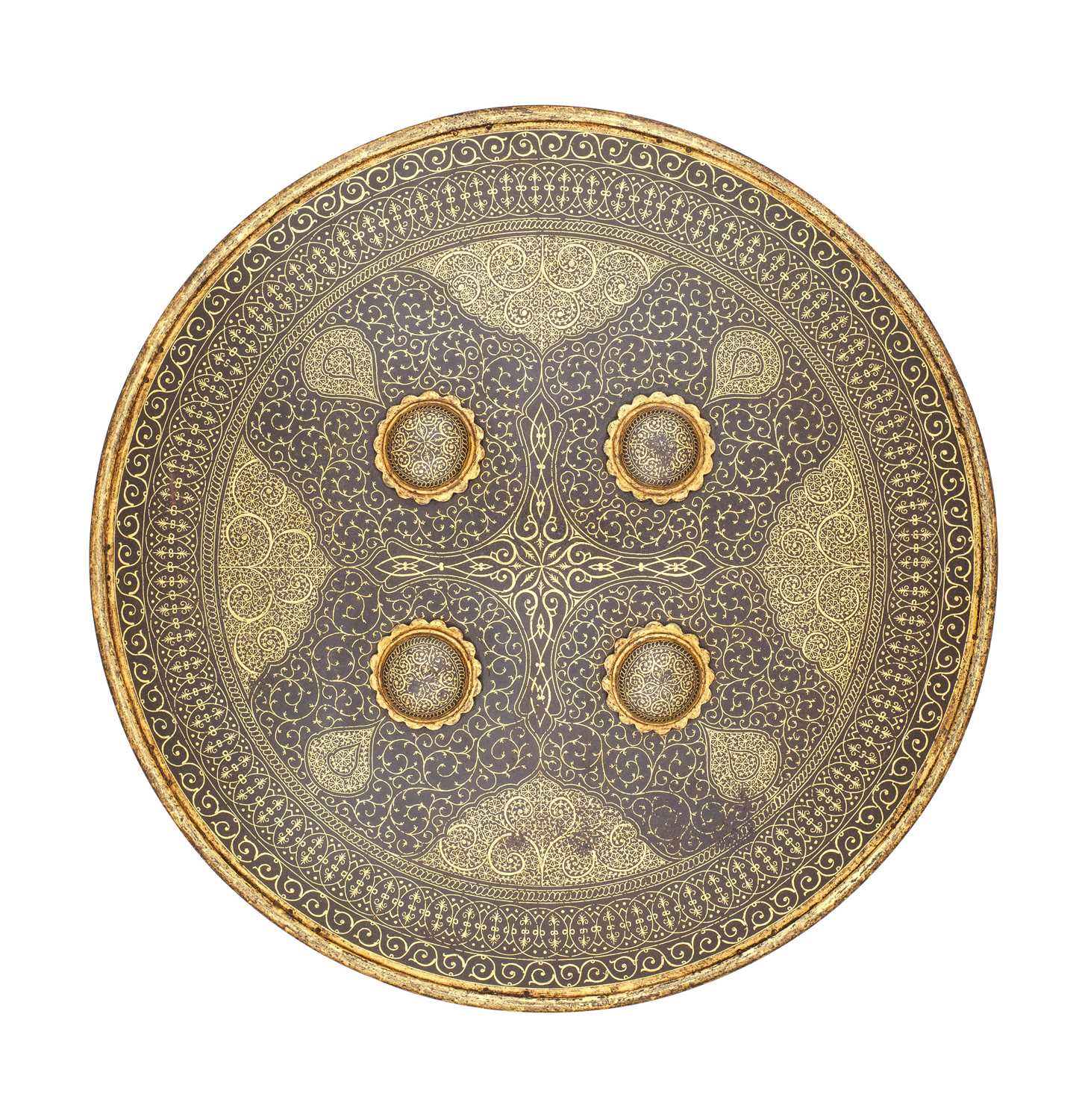 Lot 46 - â€¡AN INDIAN SMALL SHIELD (DHAL)