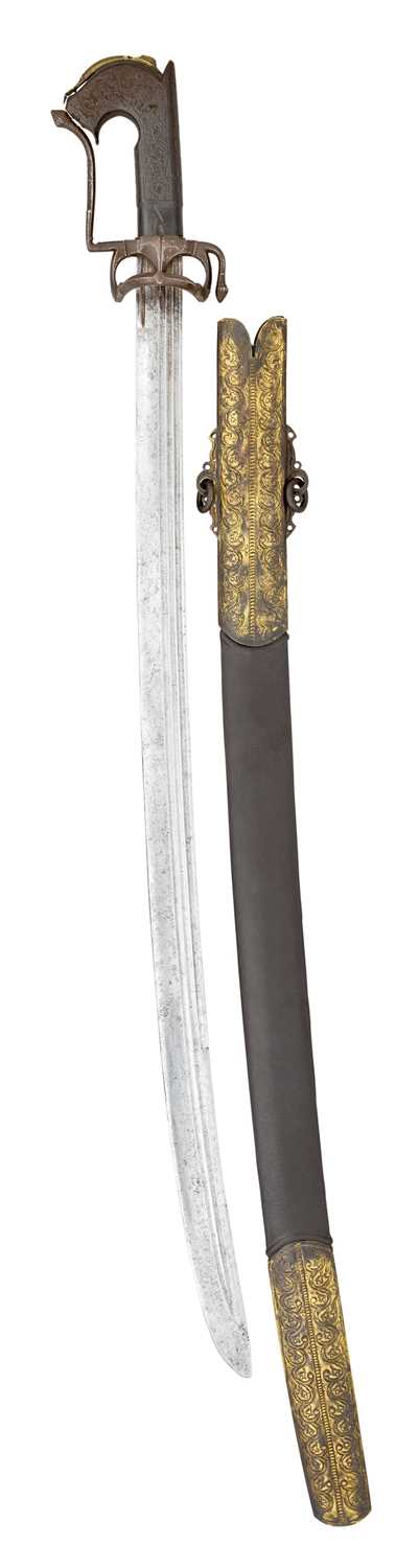 Lot 131 - AN ARAB SWORD (NIMCHA)