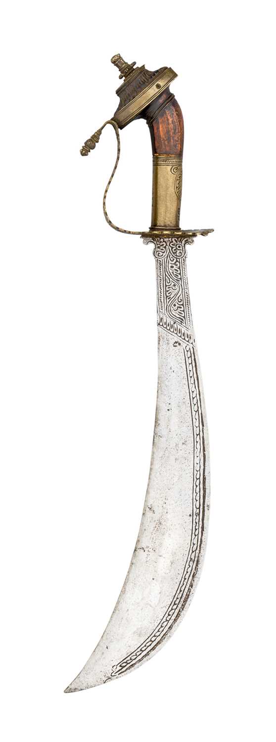 Lot 140 - AN INDIAN MOPLAH KNIFE