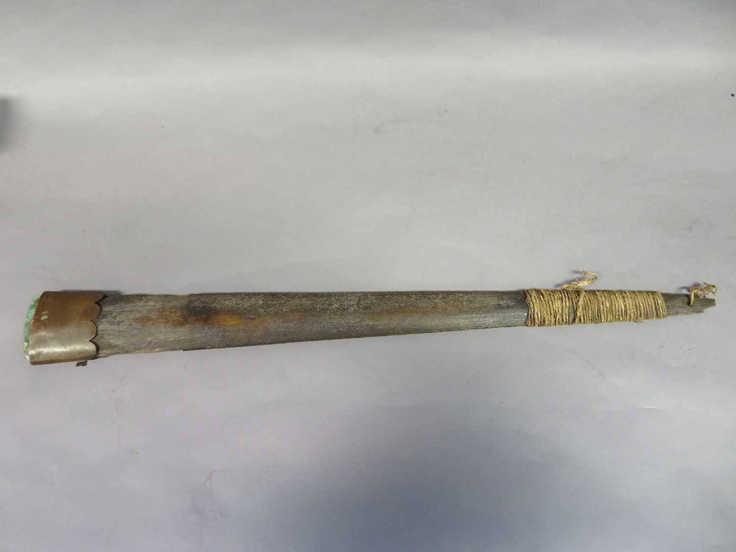 Lot 184 - A SWORDFISH SWORD CLUB AND AN ABORIGINAL