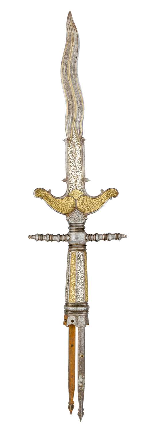 Lot 217 - A DECORATED SPONTOON