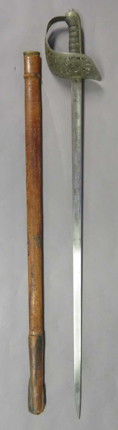 Lot 223 - AN 1897 PATTERN INFANTRY OFFICER'S SWORD