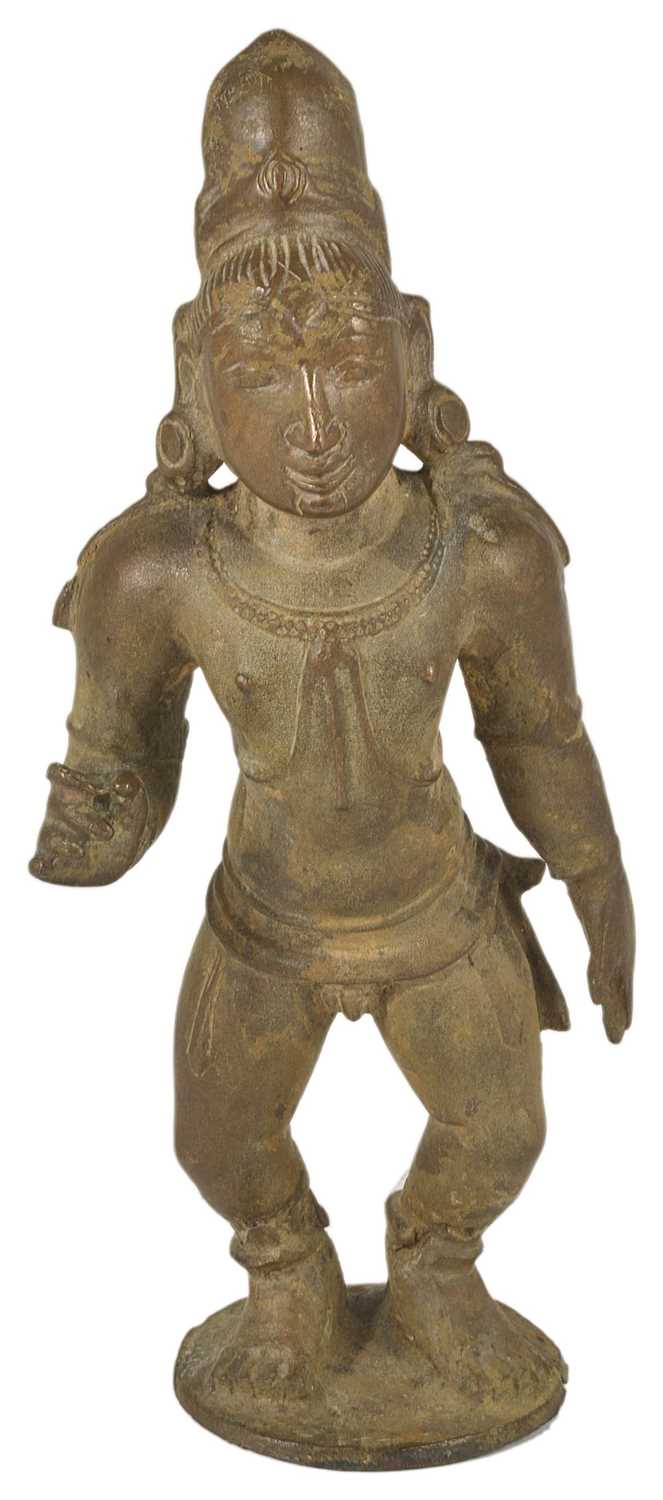 Lot 41 - A BRONZE FIGURE OF SKANDA
