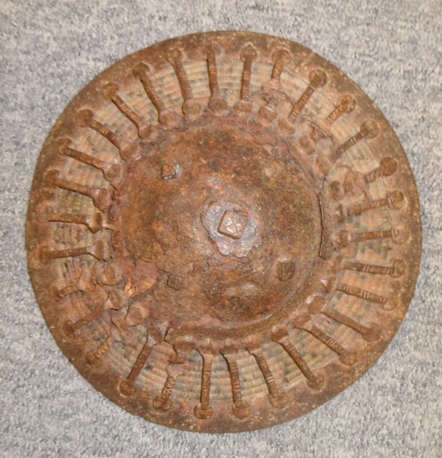 Lot 44 - AN INDIAN CIRCULAR SHIELD