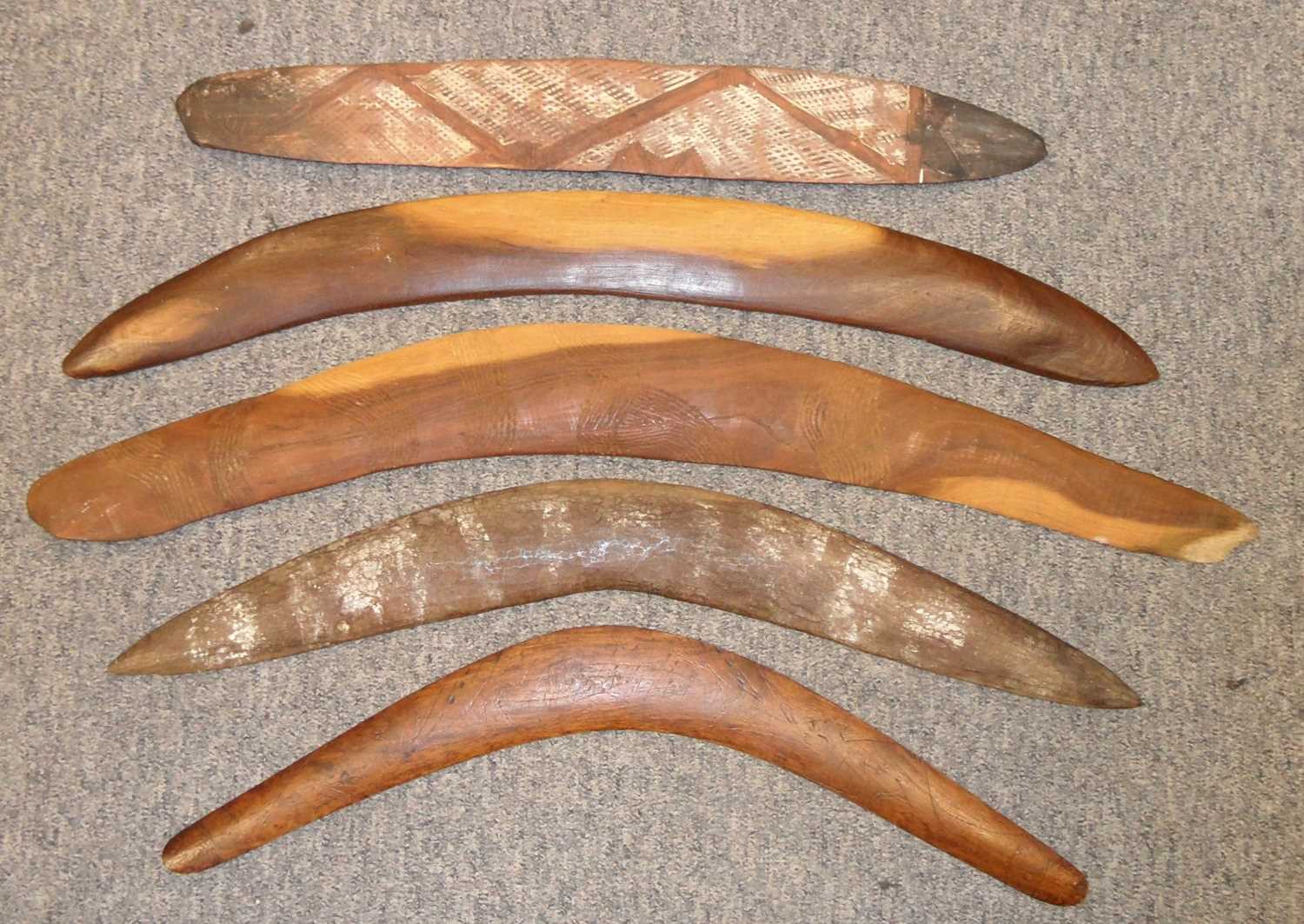 Lot 76 - FIVE ABORIGINAL WEAPONS