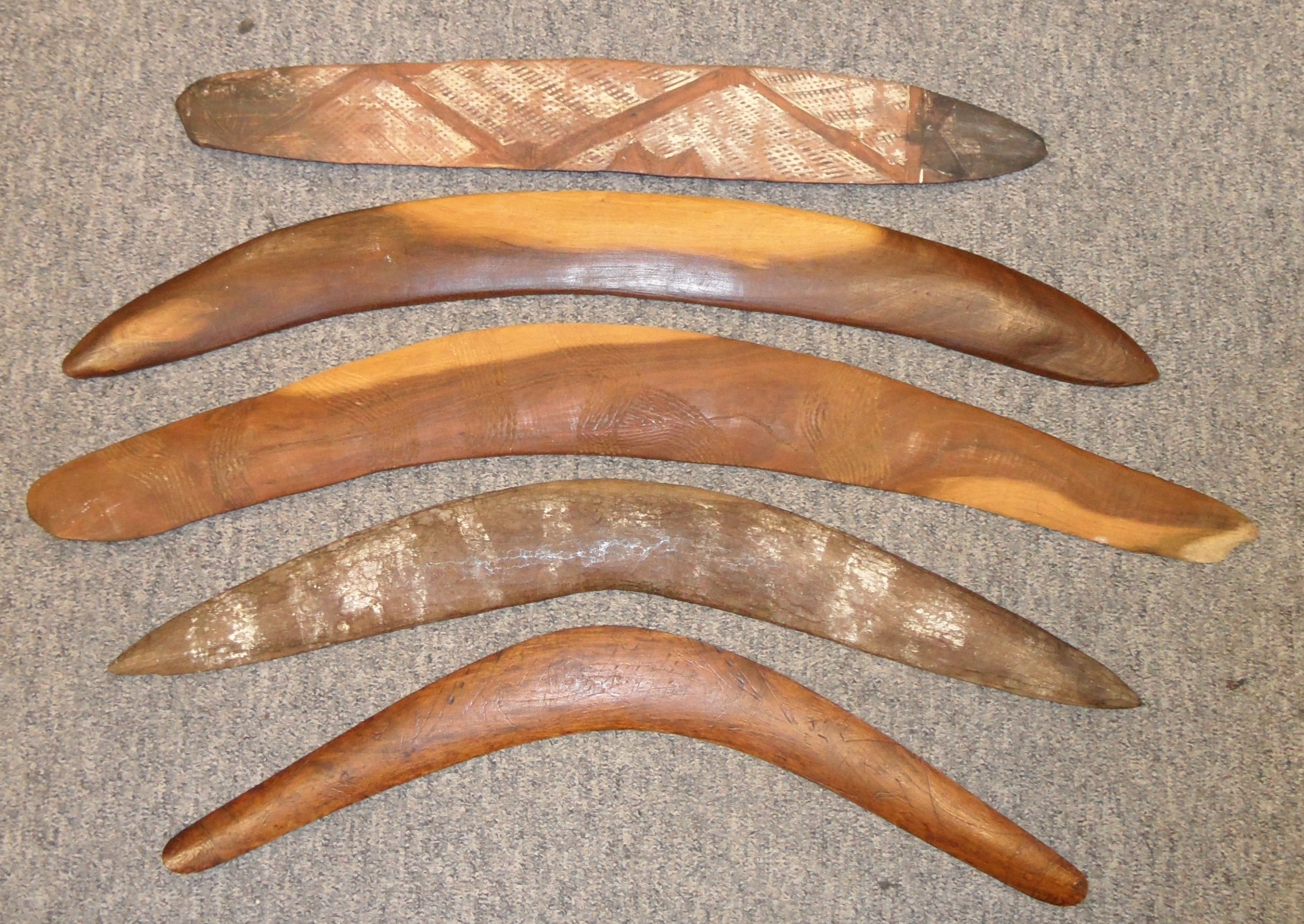 Lot 76 - FIVE ABORIGINAL WEAPONS
