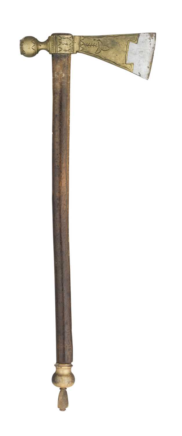 Lot 260 - A RARE NATIVE AMERICAN PIPE TOMAHAWK