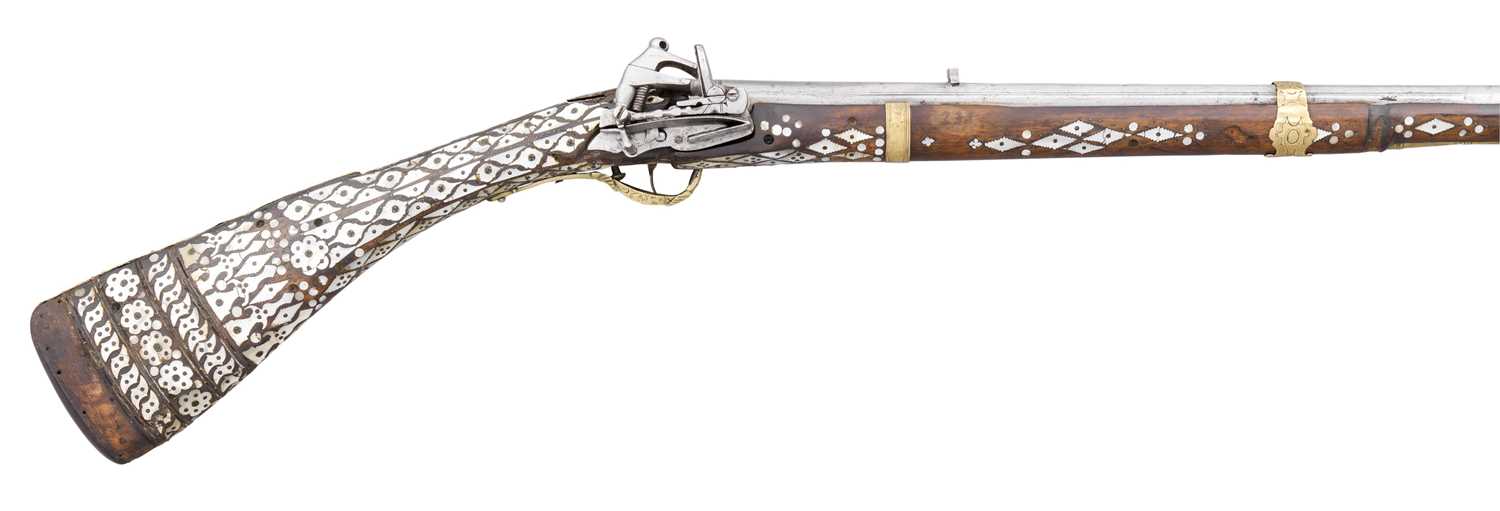 Lot 375 - AN 18 BORE BALKAN MIQUELET-LOCK GUN