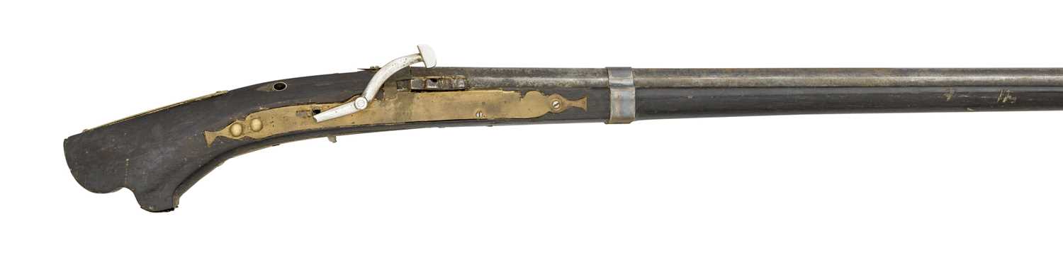 Lot 13 - A 14 BORE JAPANESE MATCHLOCK GUN (TEPO), EDO