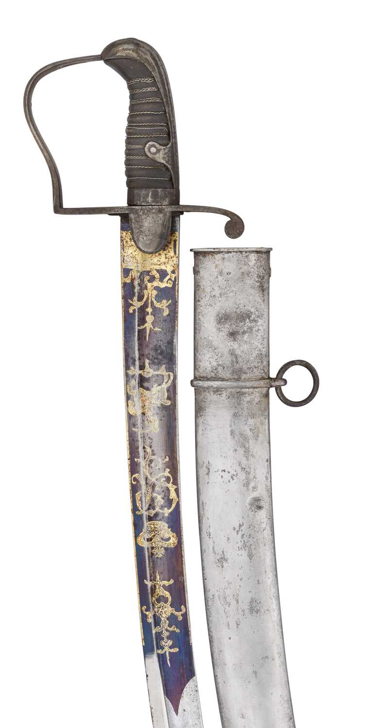 Lot 132 - A 1796 PATTERN LIGHT CAVALRY OFFICER'S SWORD