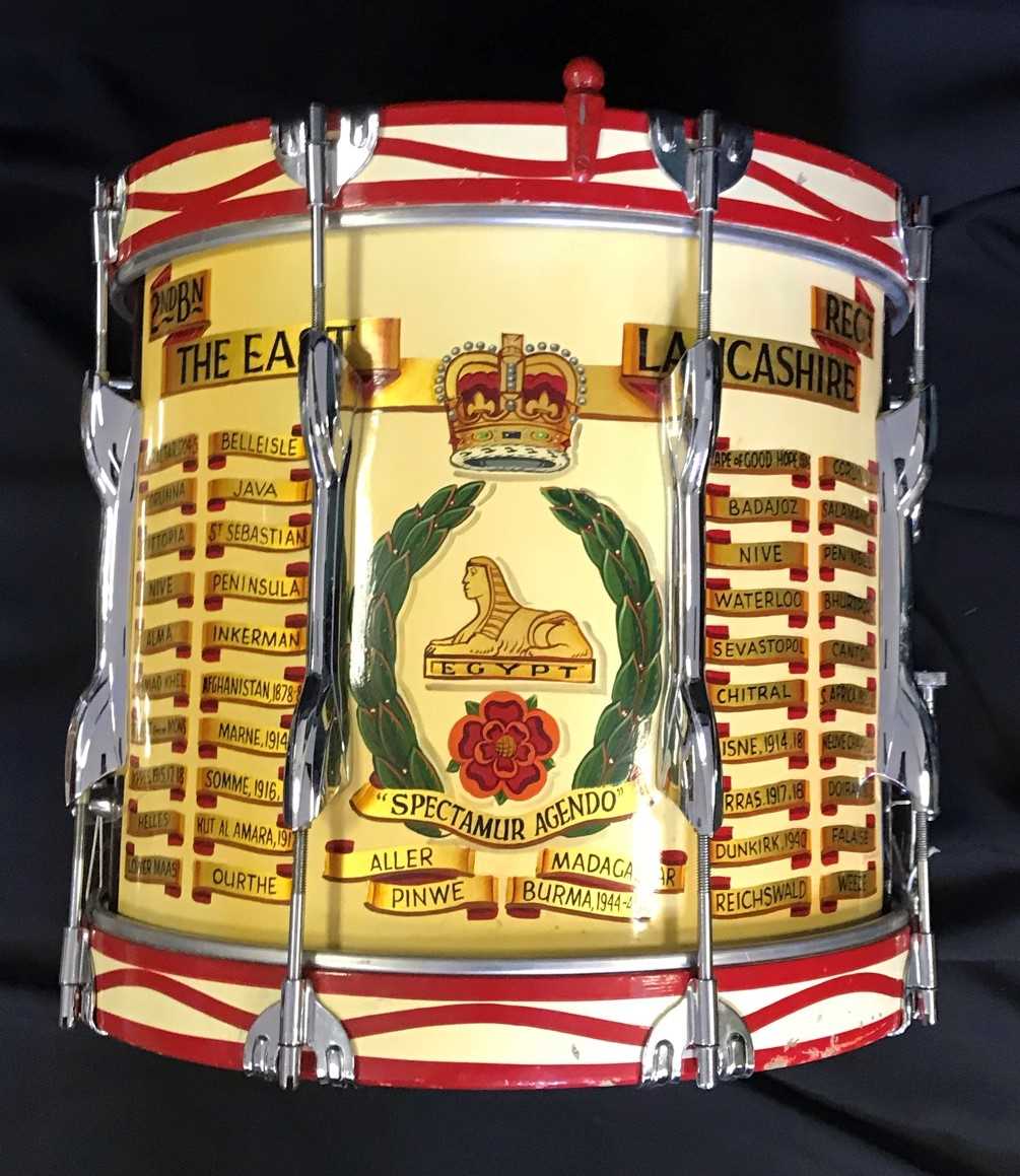 Lot 151 - A SIDE DRUM OF THE EAST LANCASHIRE REGIMENT