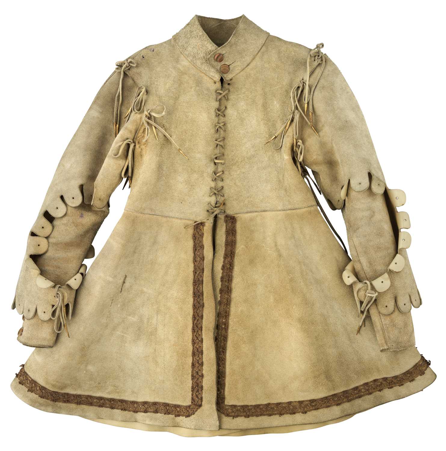 Lot 166 - A WELL-MADE BUFF COAT IN MID-17TH CENTURY