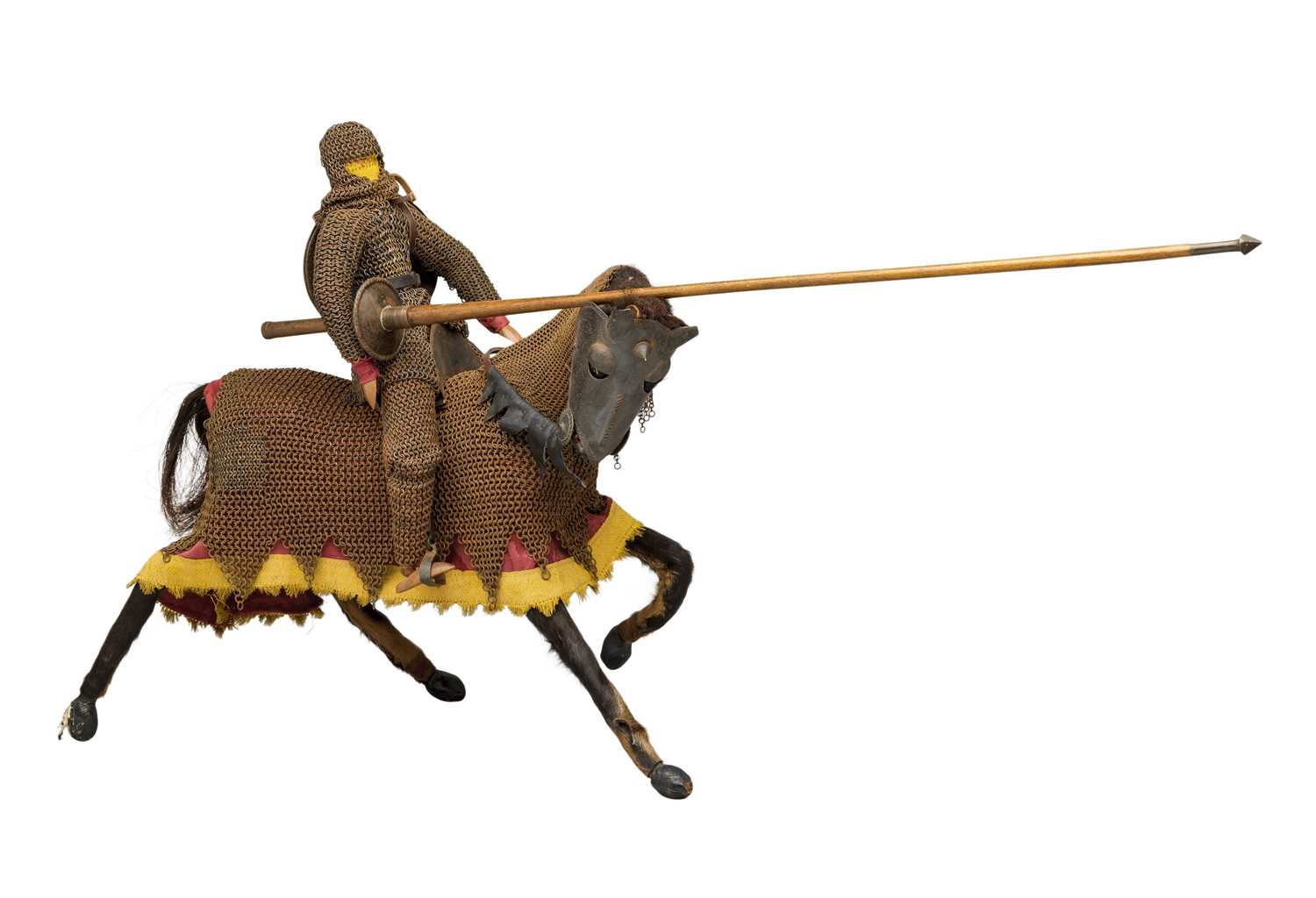 Lot 184 - A MINIATURE MAIL ARMOUR FOR MAN AND HORSE