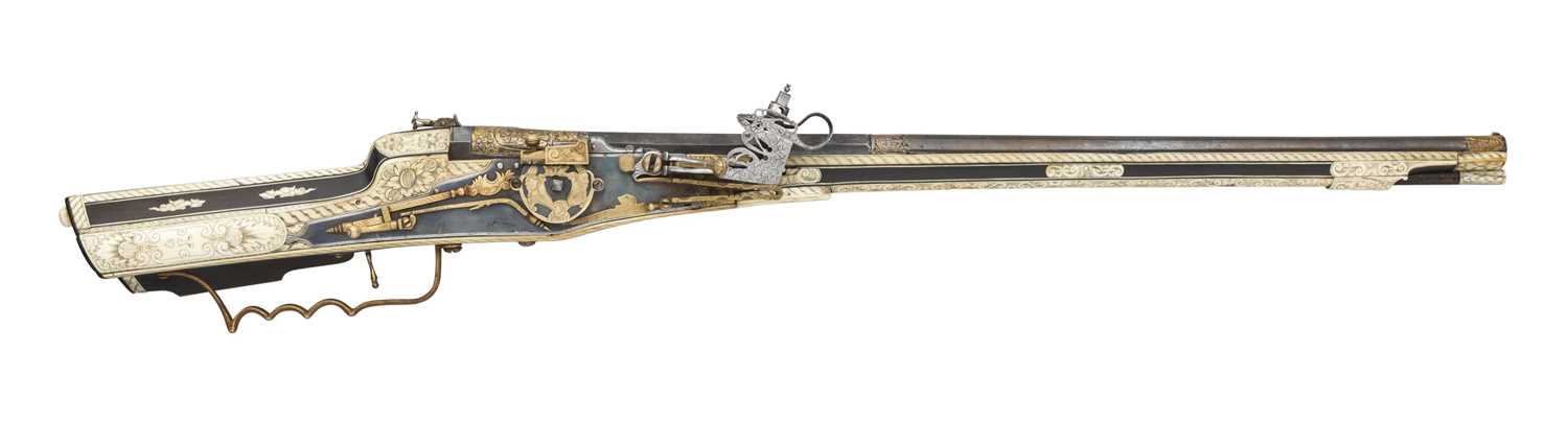 Lot 207 - A 34 BORE COMPOSITE GERMAN BREECH-LOADING