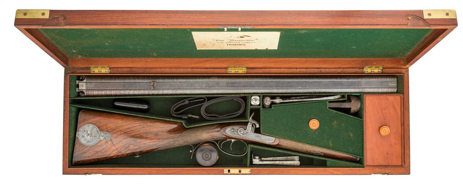 Lot 226 - A FINE CASED .700 CALIBRE PERCUSSION DOUBLE