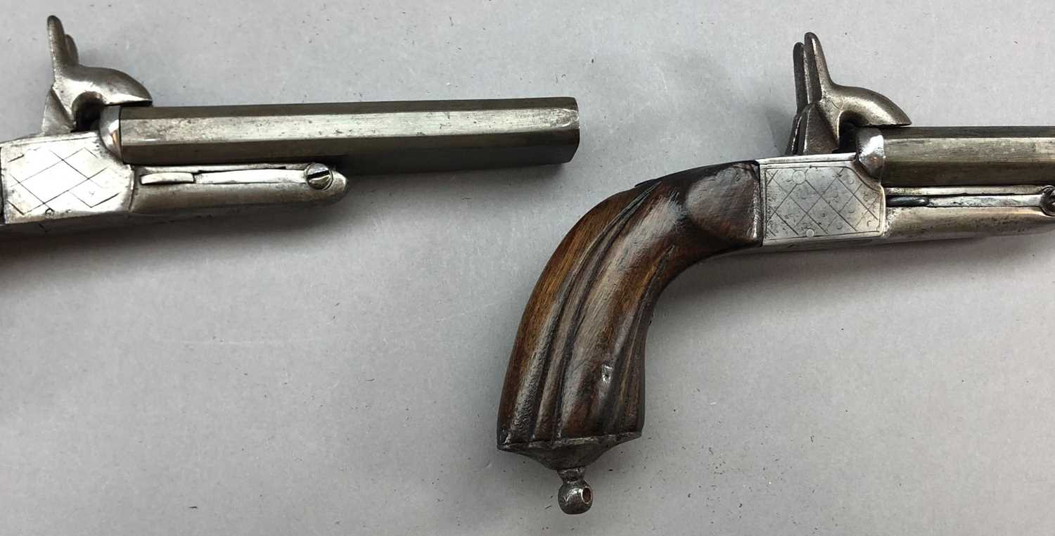 Lot 242 - A PAIR OF 54 BORE CONTINENTAL D.B. PIN-FIRE