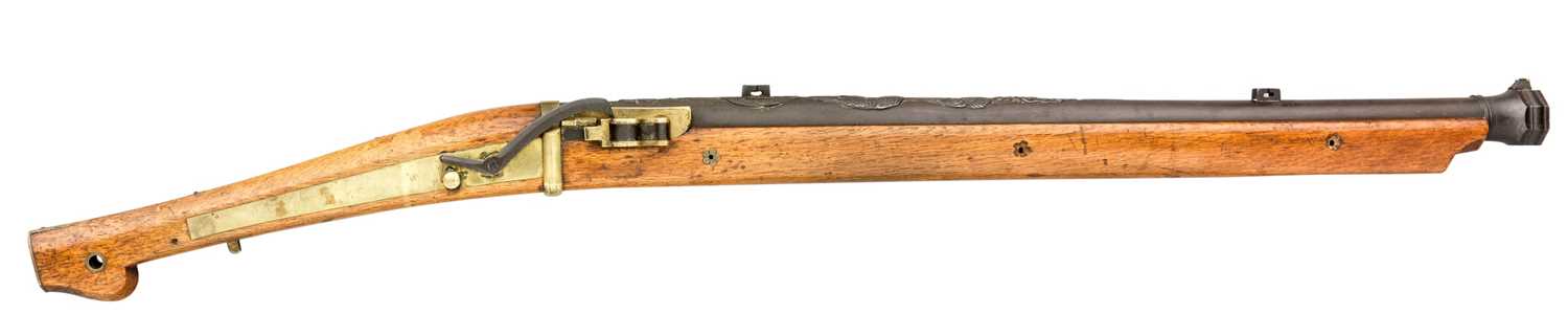 Lot 14 - **AN 11 BORE JAPANESE SNAP MATCHLOCK MUSKET