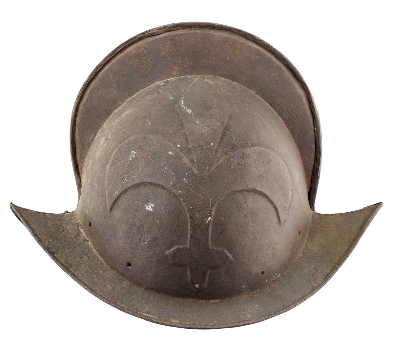 Lot 211 - A GERMAN EMBOSSED MUNITION COMB MORION