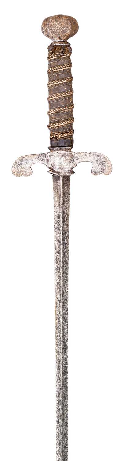 Lot 332 - A NORTH EUROPEAN PILLOW SWORD