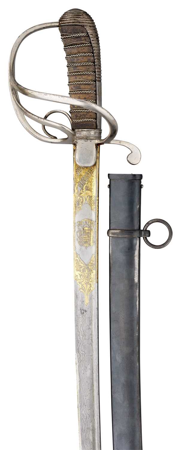Lot 393 - A SAXON MODEL 1881 ARTILLERY OFFICER'S SABRE