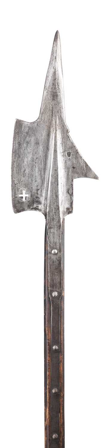 Lot 159 - **A SWISS HALBERD OF SO-CALLED SEMPACH TYPE